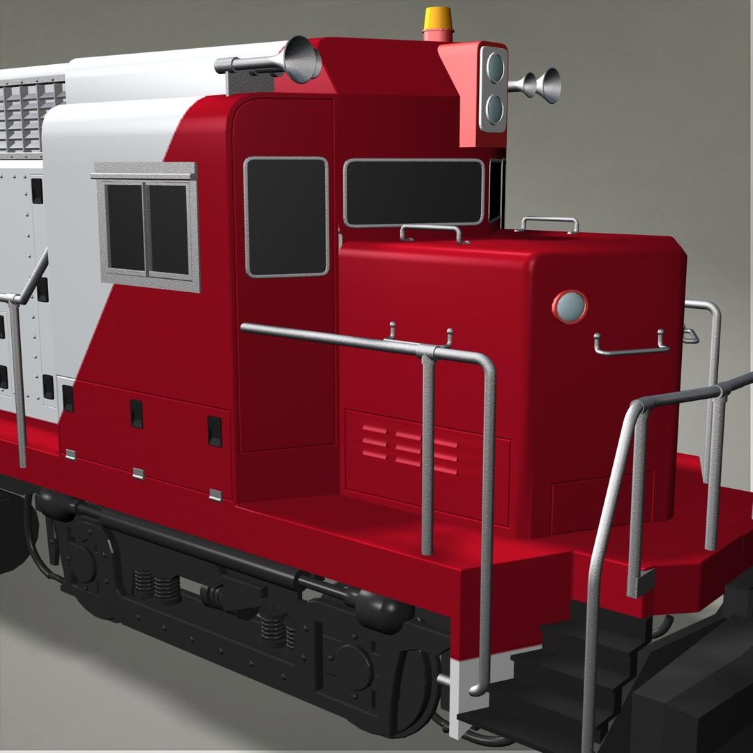 3d model passenger train engine