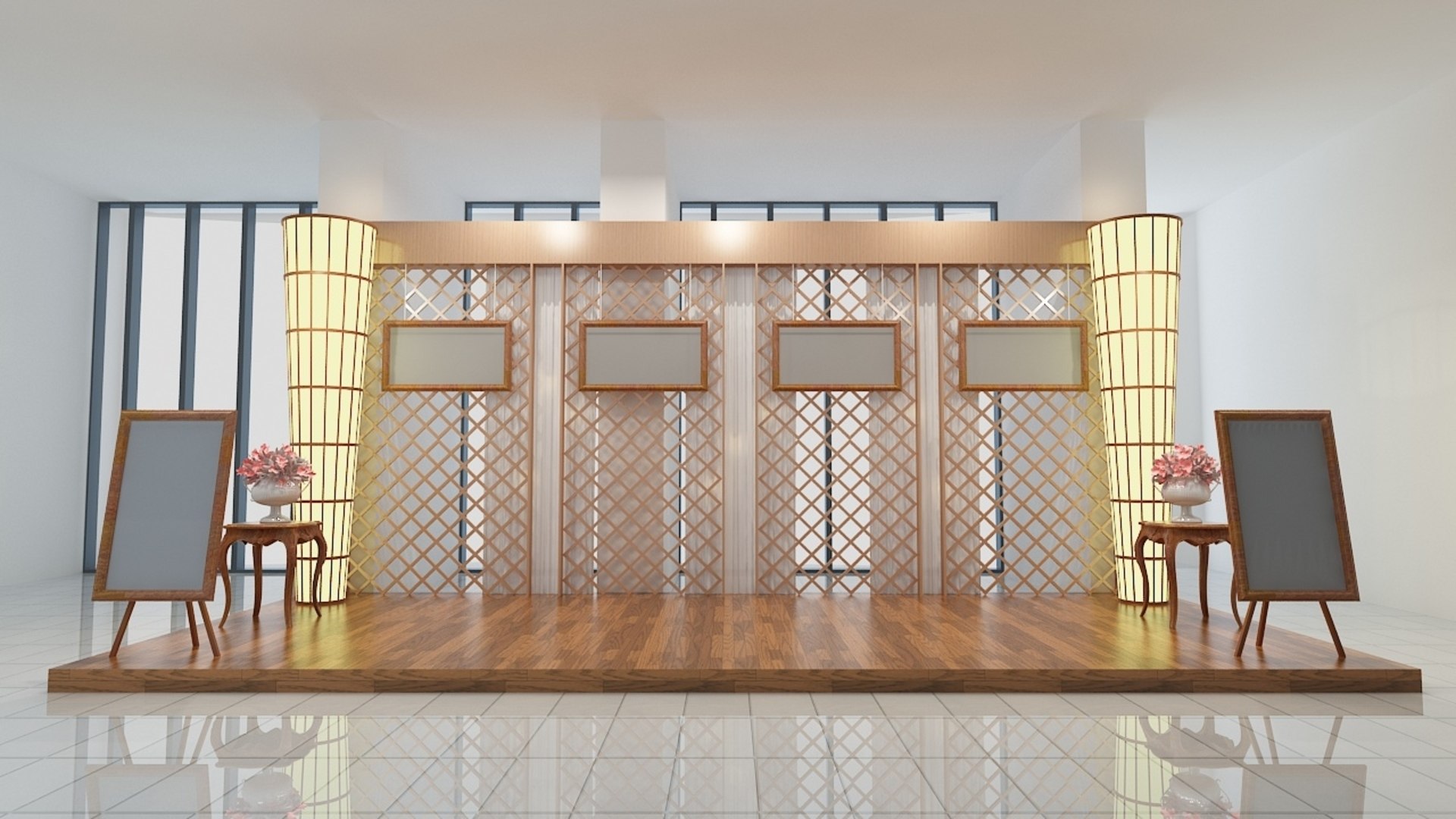 Stage exhibition model - TurboSquid 1680658