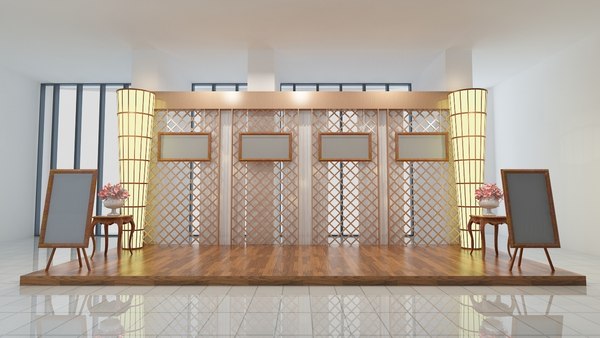 Stage exhibition model - TurboSquid 1680658