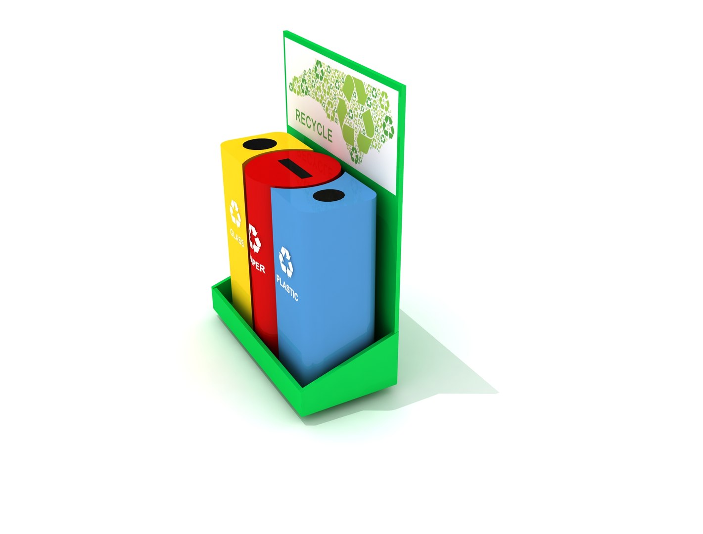 Recycle Bin 3D Model - TurboSquid 1434014