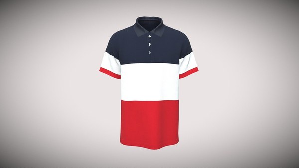 modelo 3d Polo de color contrastante y baja polivalencia - TurboSquid ...