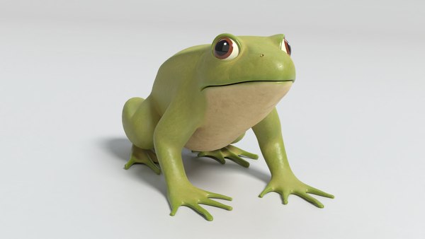 3D model cartoon frog - TurboSquid 1508446