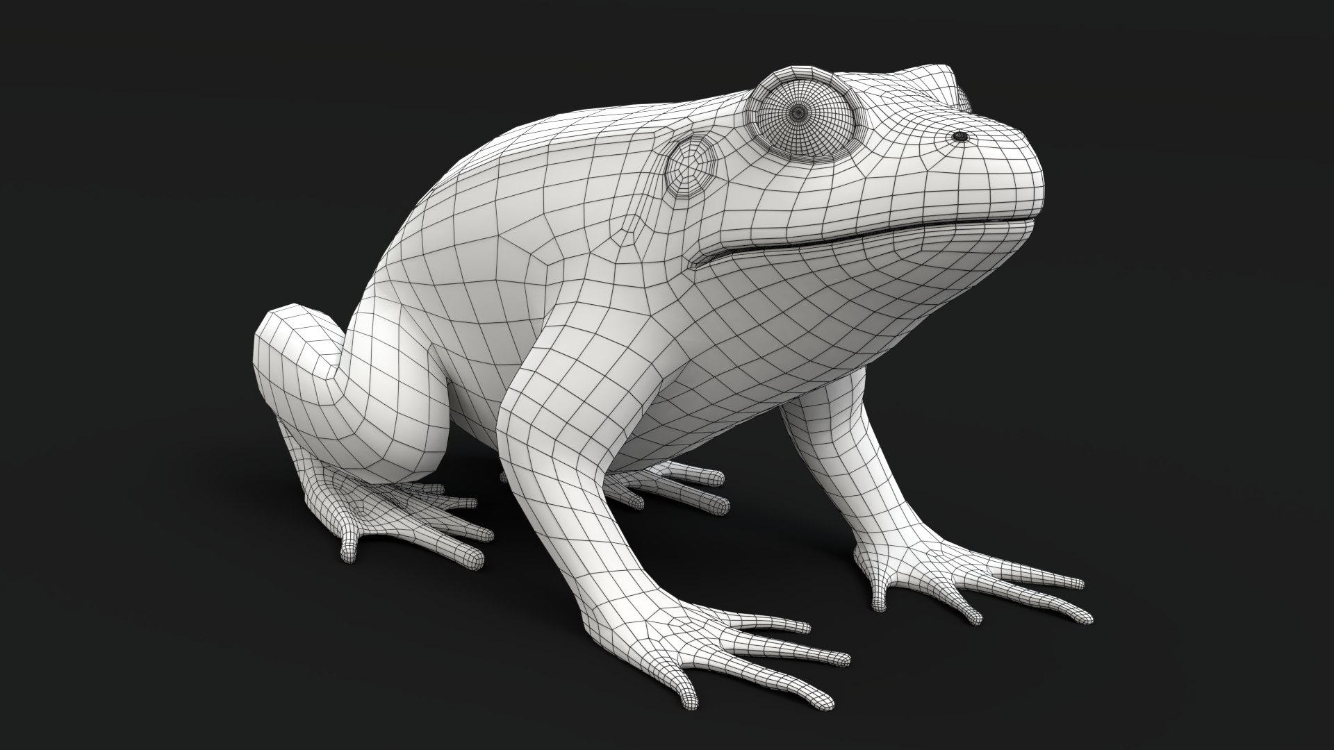 3D Model Cartoon Frog - TurboSquid 1508446