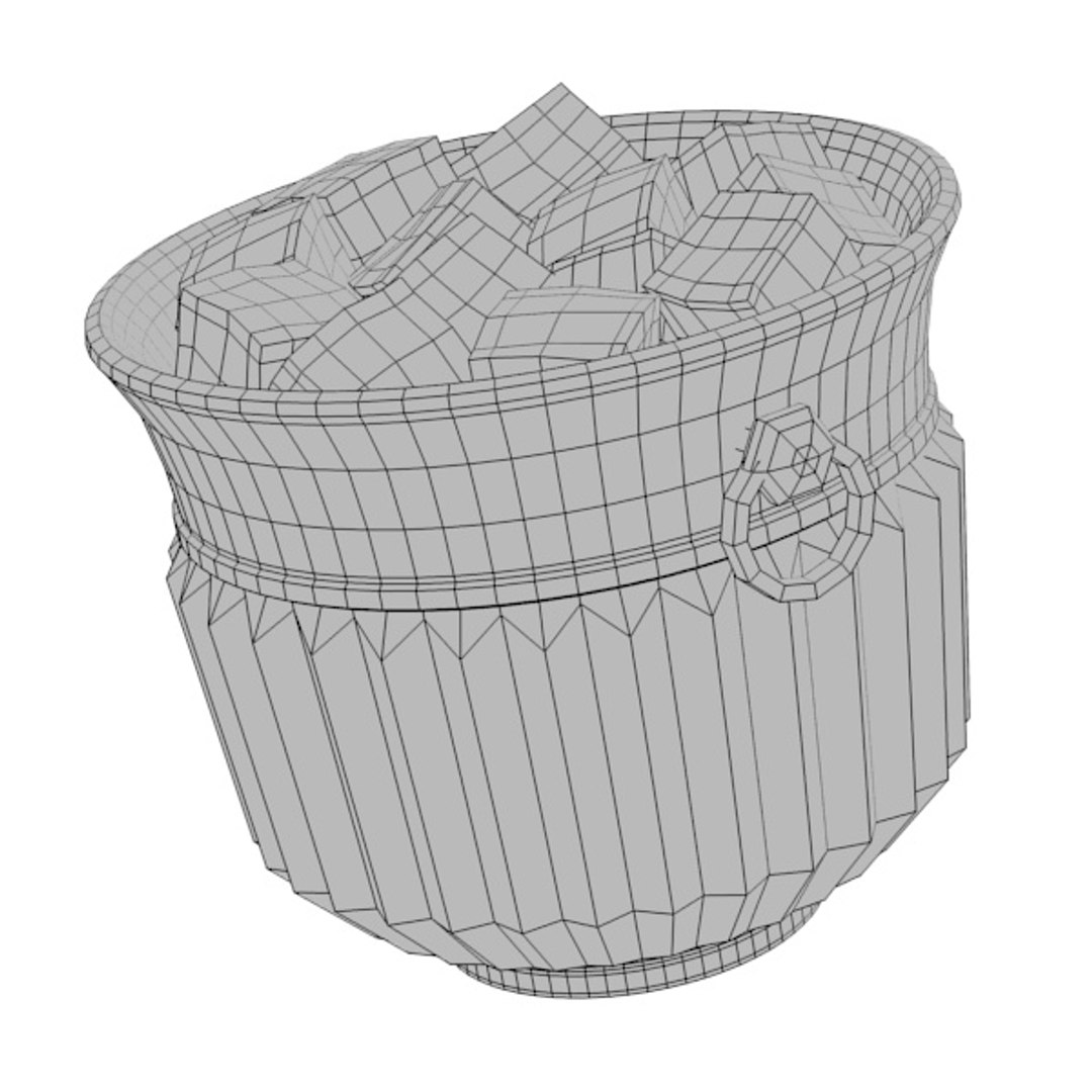 bucket ice 3d model