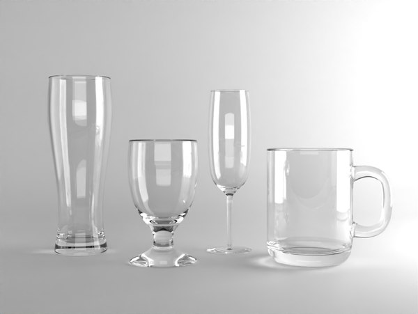modelo 3d Glassware Collection Set - TurboSquid 2039773