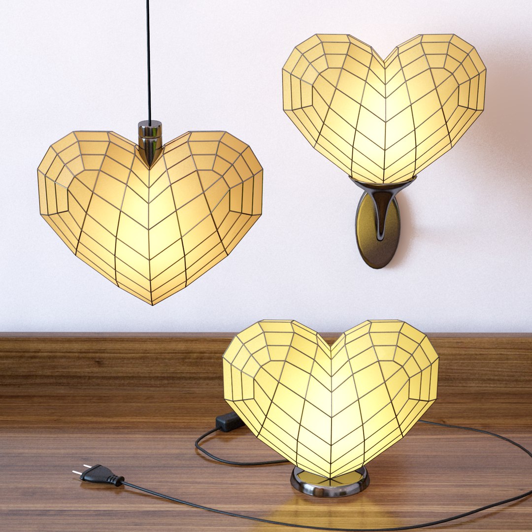 heart light set 3d max