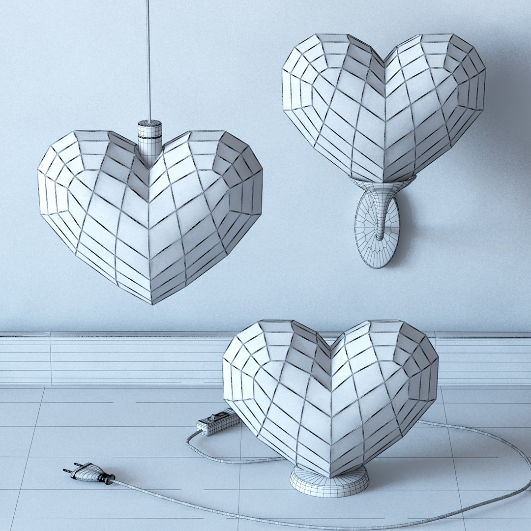 heart light set 3d max