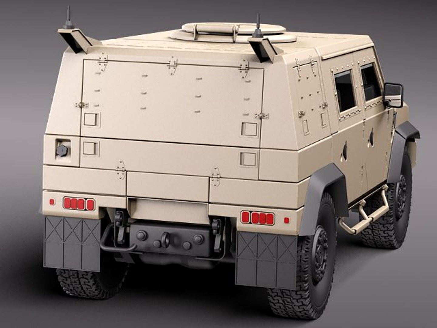 Iveco Lmv Transporter 3d Model