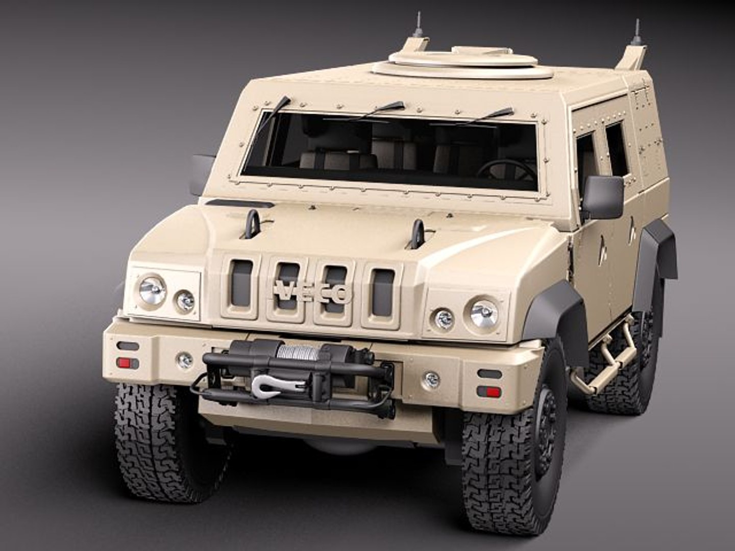 Iveco Lmv Transporter 3d Model