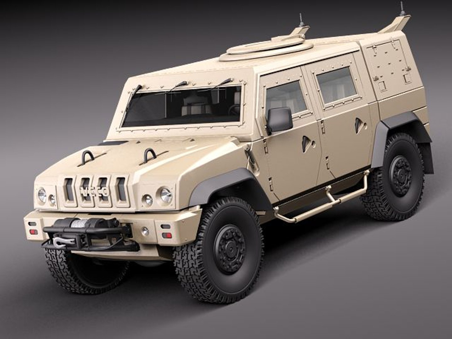 Iveco Lmv Transporter 3d Model