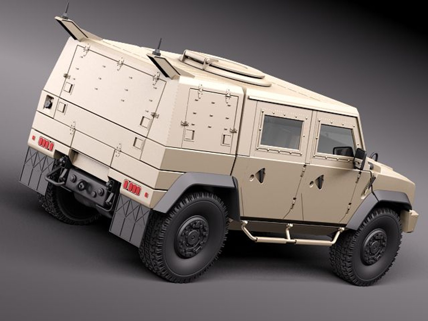 Iveco Lmv Transporter 3d Model