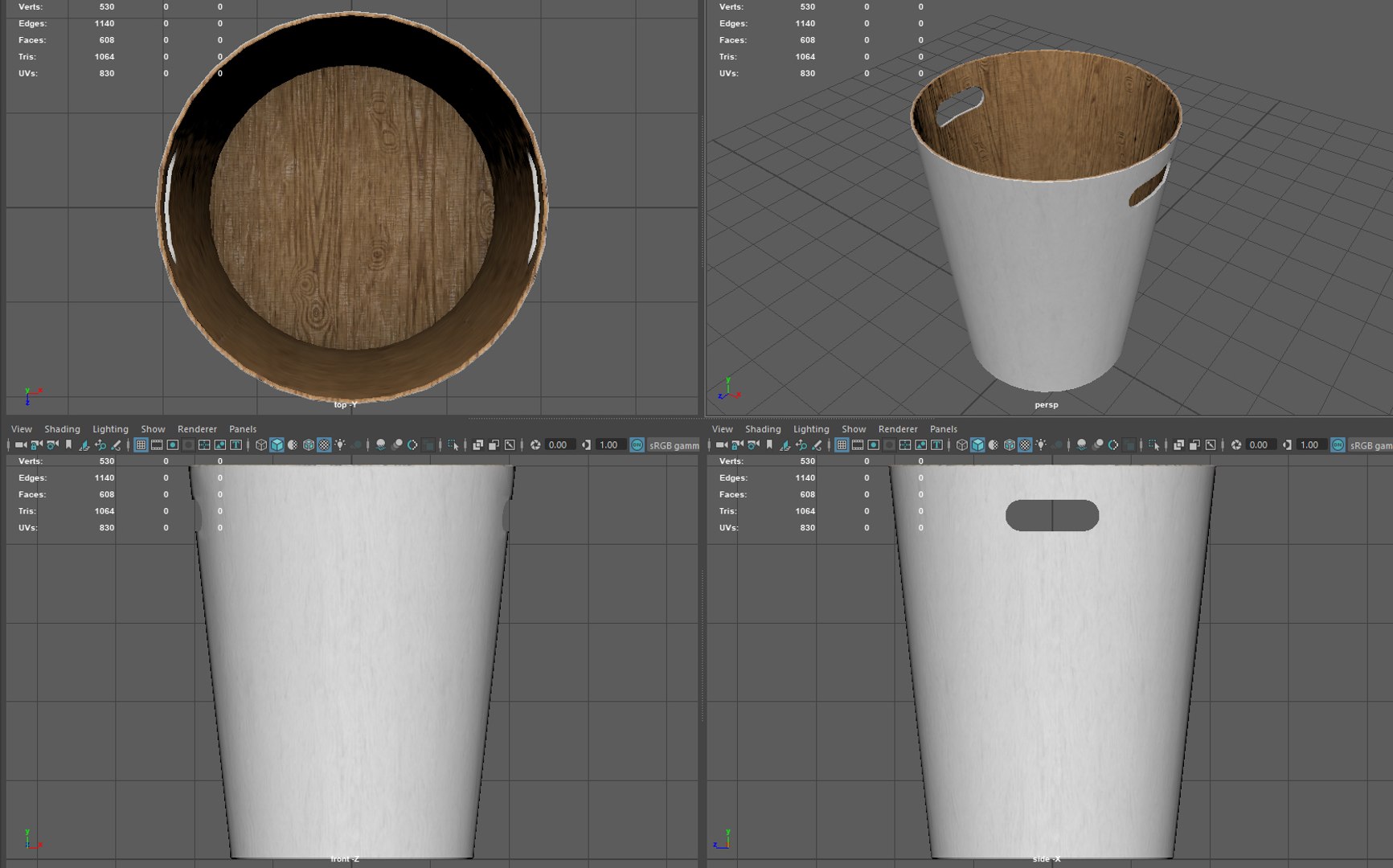Modern Round Trash Can 3D model - TurboSquid 2160613