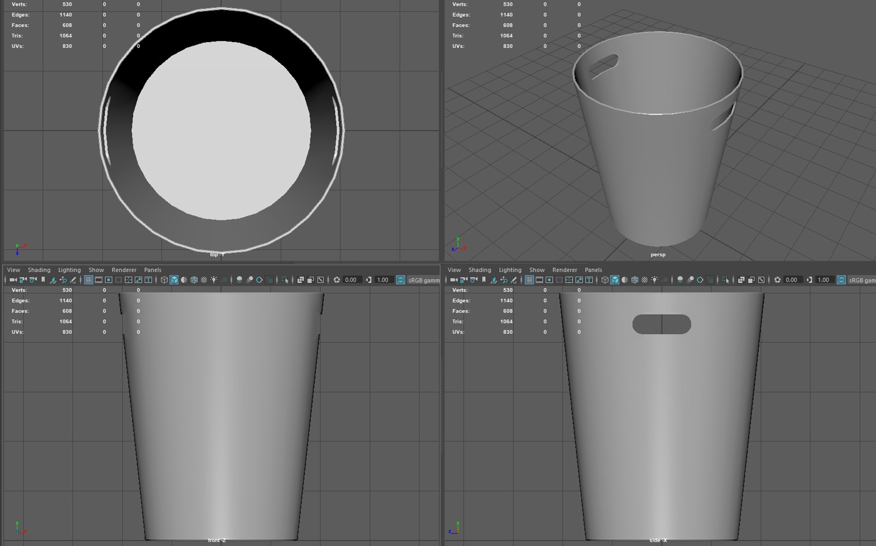 Modern Round Trash Can 3D model - TurboSquid 2160613