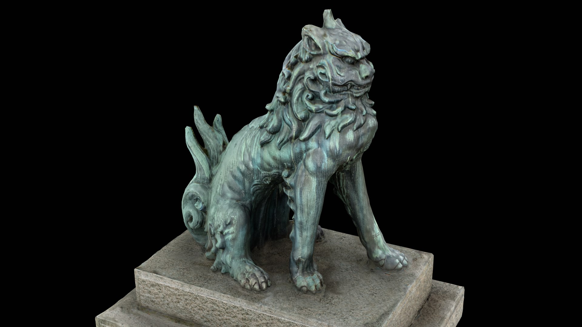 Japanese Animal Statue Scan 02 3D Model - TurboSquid 2145692