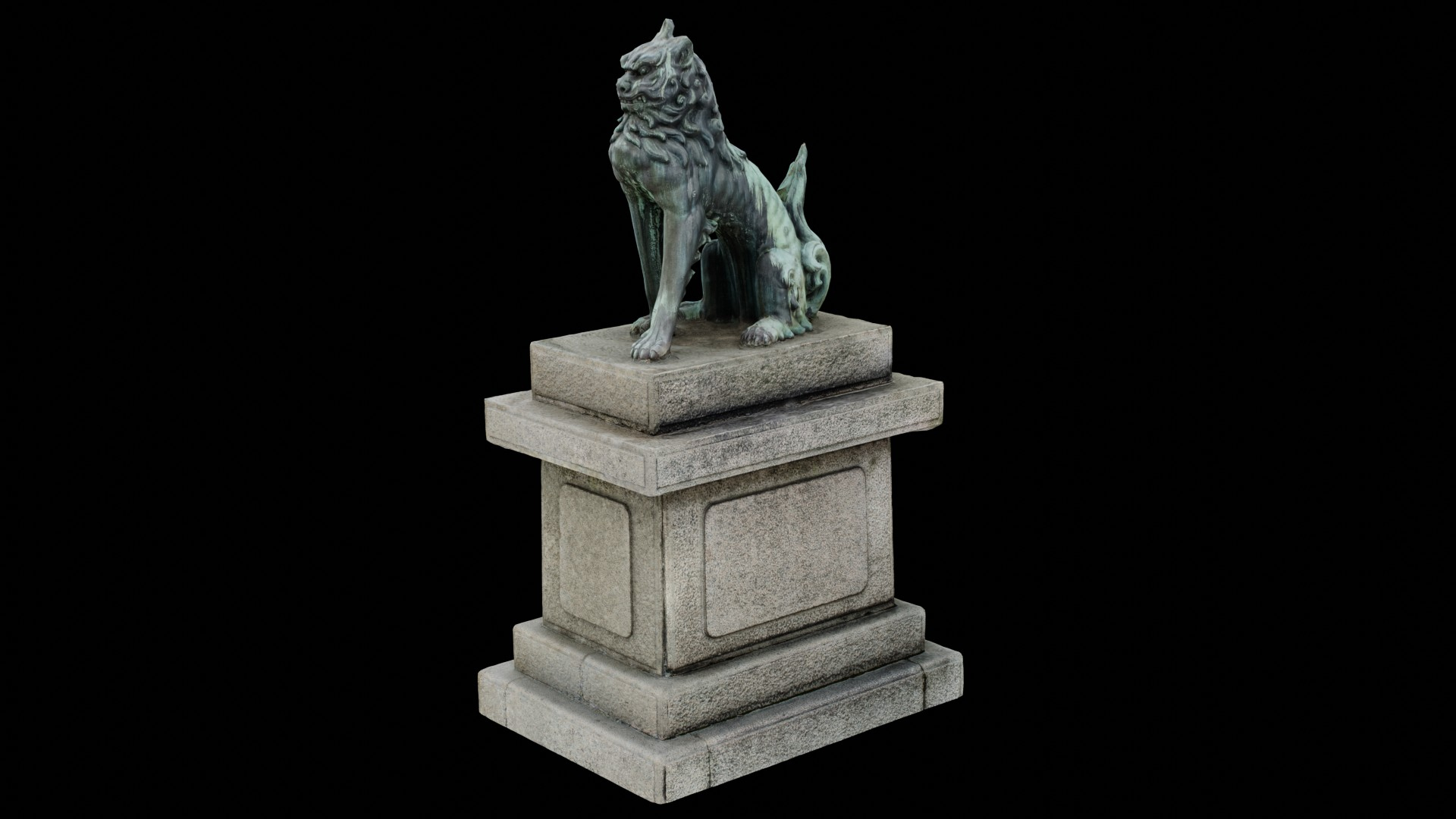 Japanese Animal Statue Scan 02 3D Model - TurboSquid 2145692