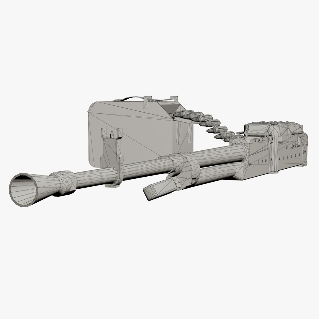 Heavy Machine Gun Nsv 3d Max