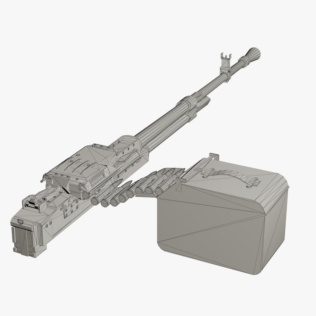 Heavy Machine Gun Nsv 3d Max