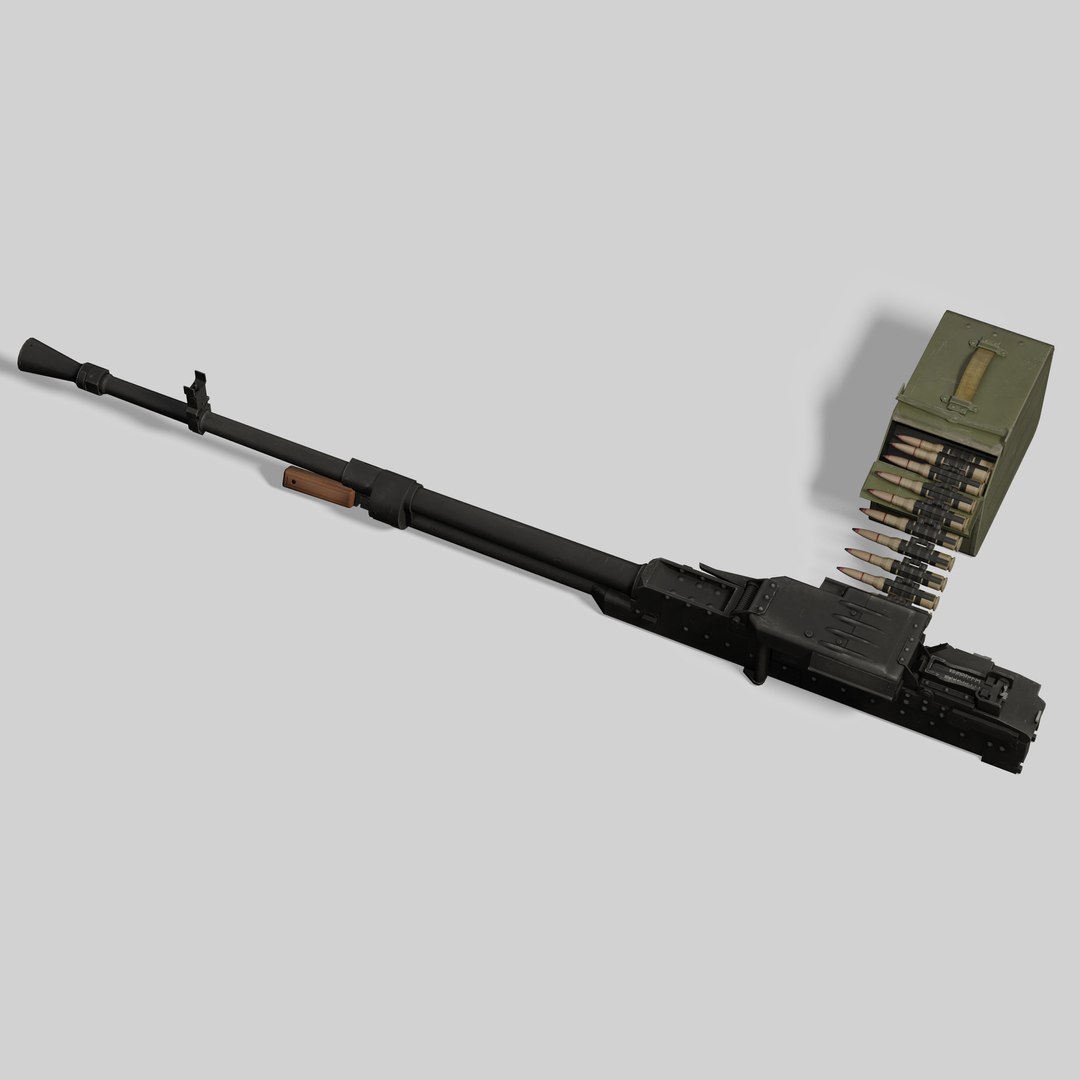 Heavy Machine Gun Nsv 3d Max