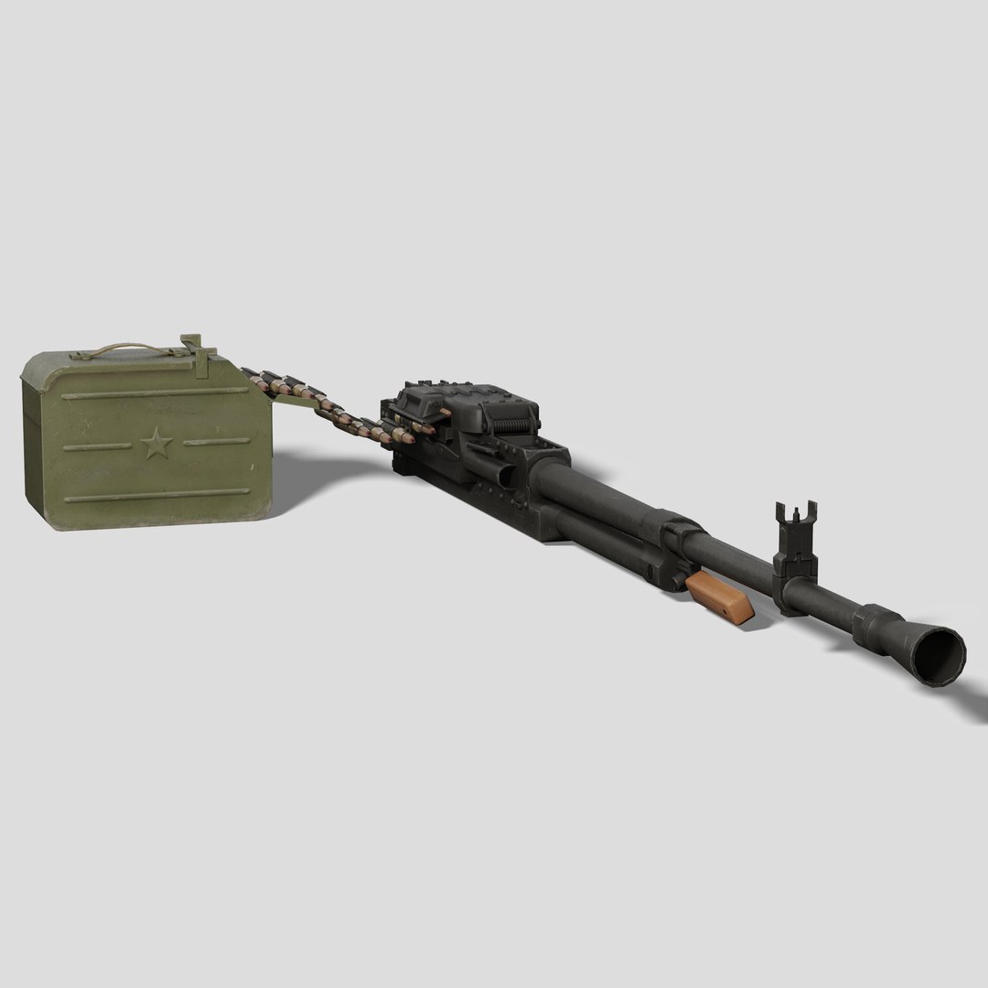 Heavy Machine Gun Nsv 3d Max