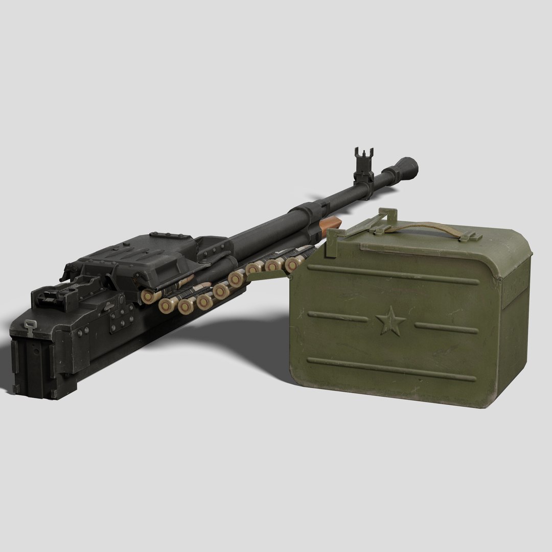 Heavy Machine Gun Nsv 3d Max