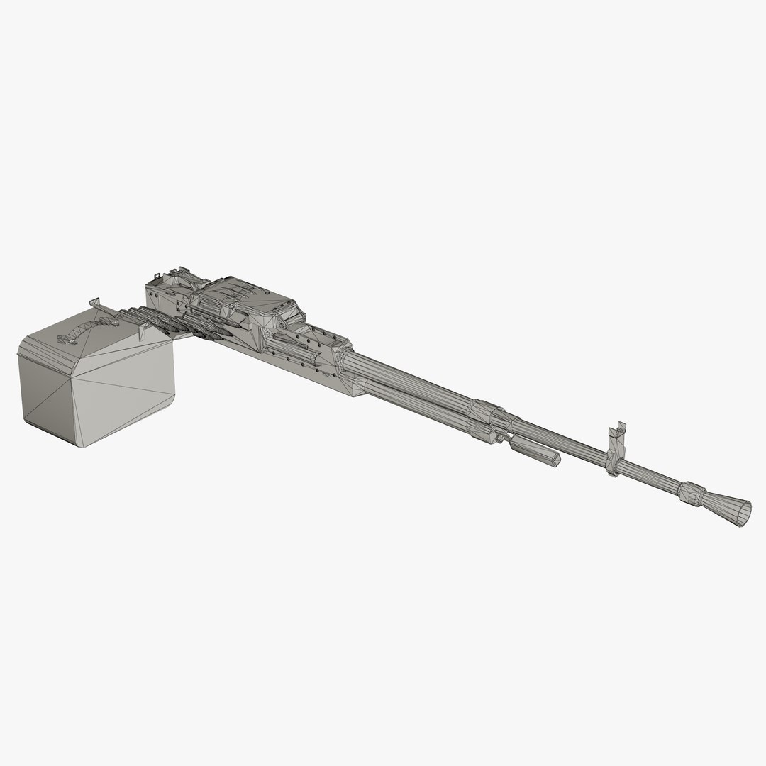 Heavy Machine Gun Nsv 3d Max