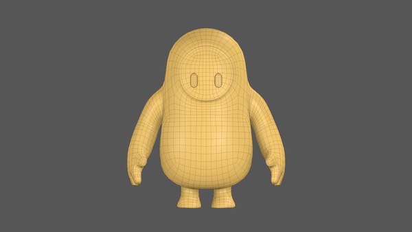 modelo 3d Colores personalizados del personaje del juego Fall Guys ...