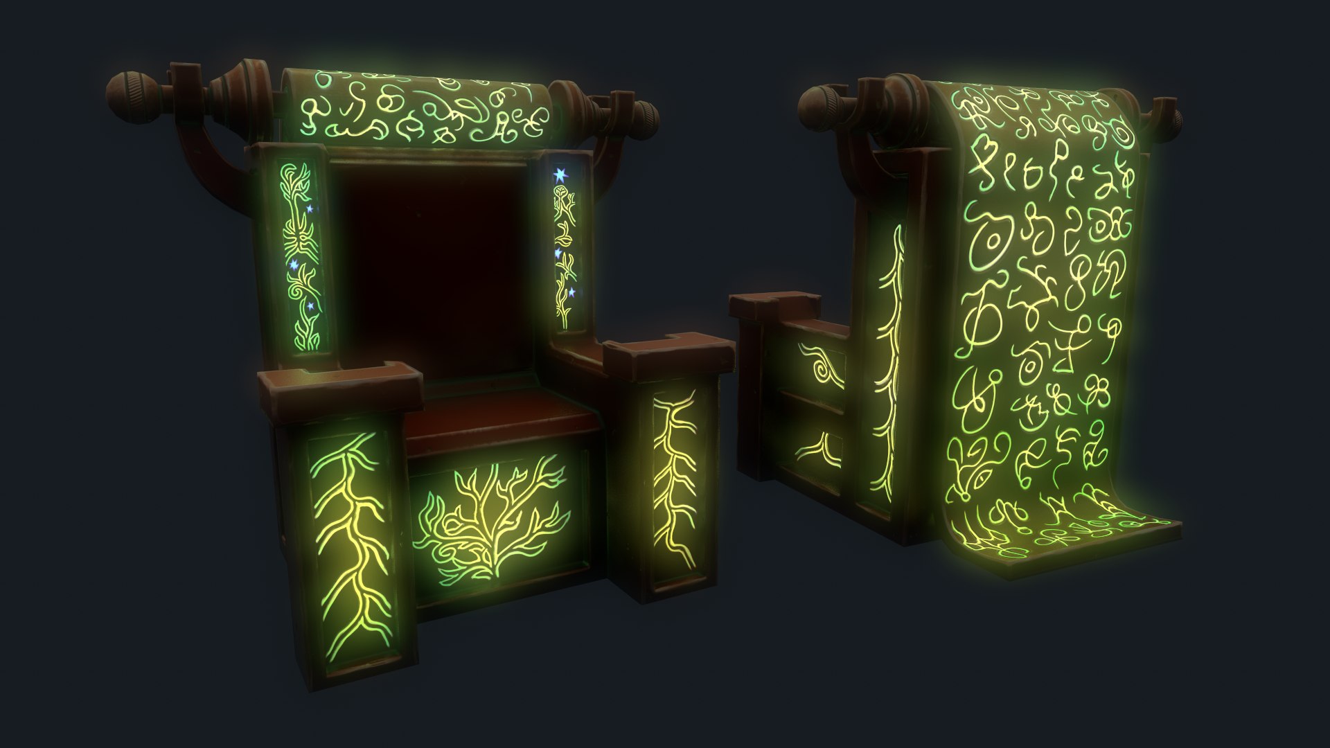 3D Wizard Throne - TurboSquid 1501044
