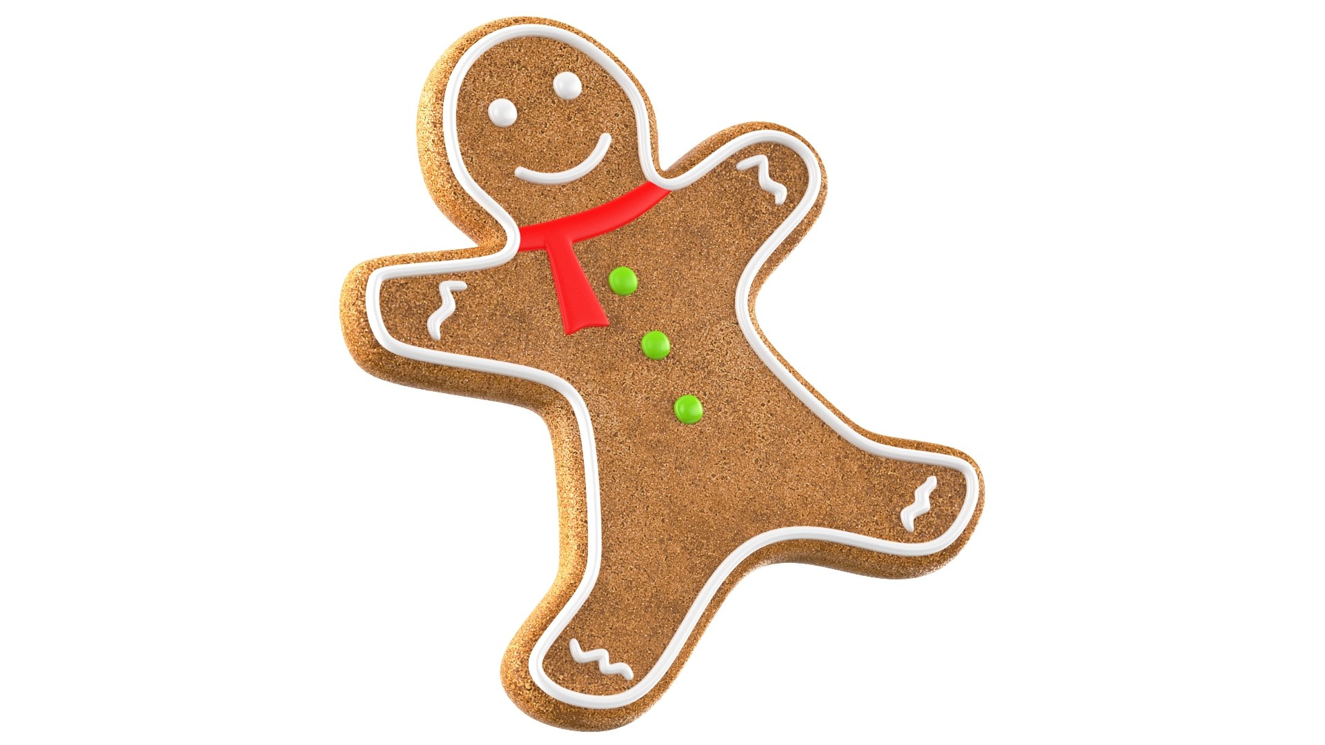 Two Detailed Gingerbread Cookies 3D Model - TurboSquid 2155830