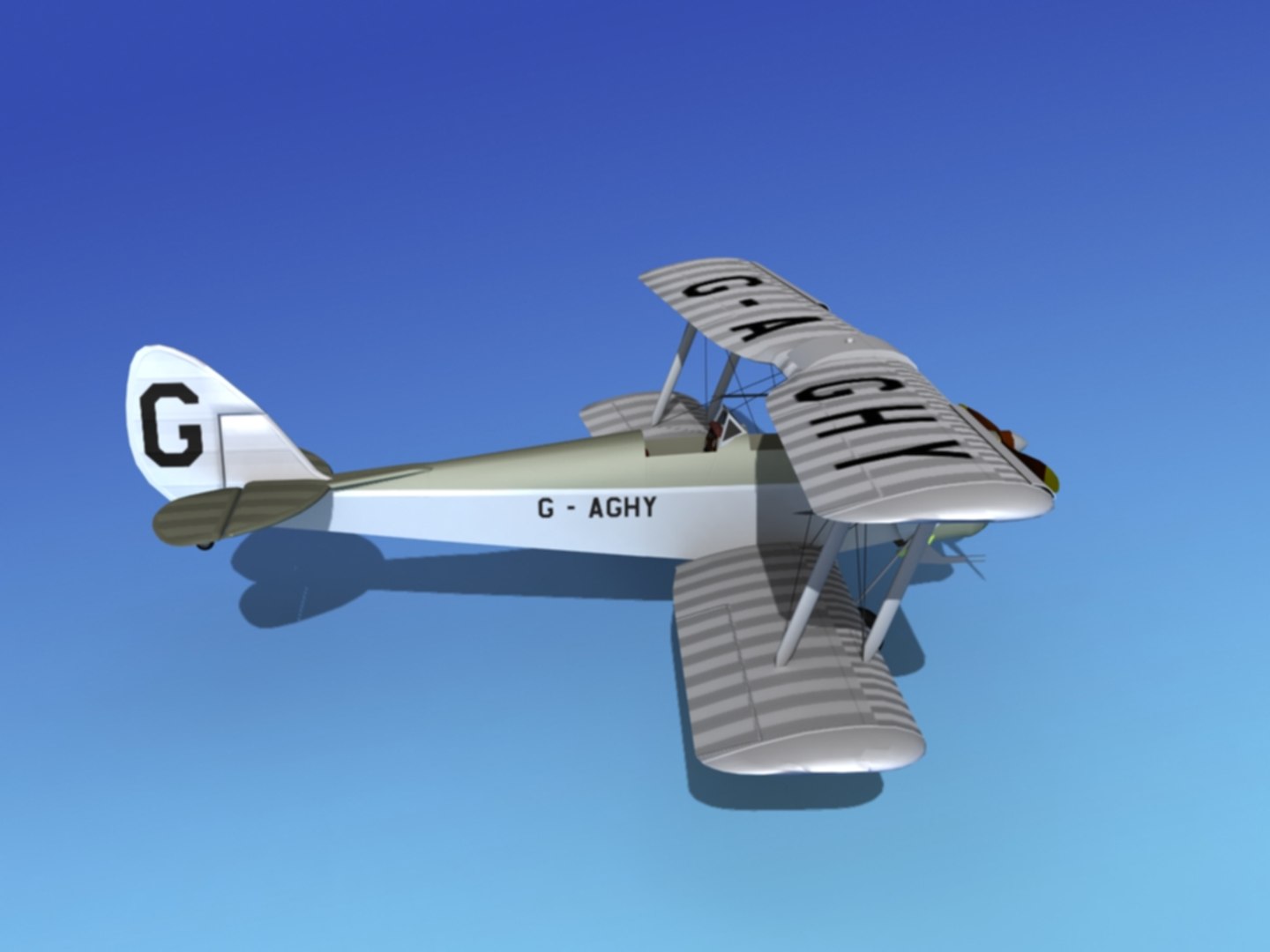 3d Model Tiger Moth Dehavilland