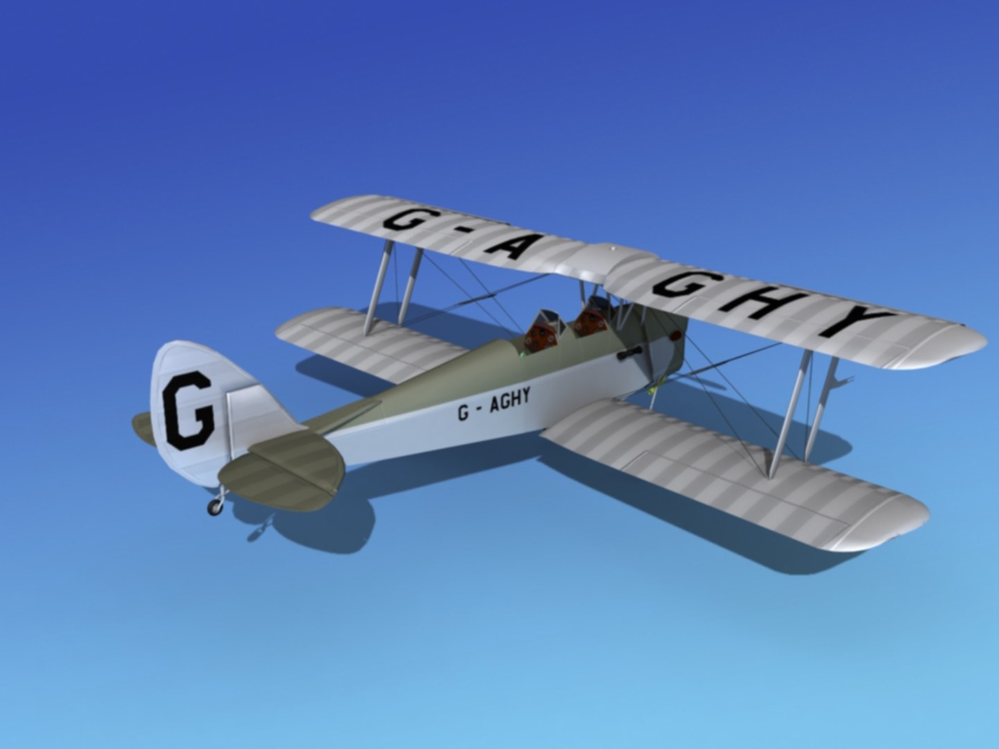 3d Model Tiger Moth Dehavilland