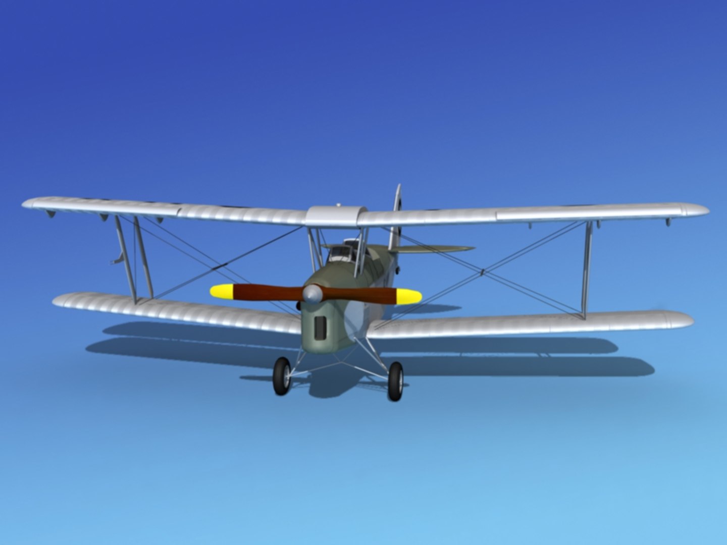 3d Model Tiger Moth Dehavilland