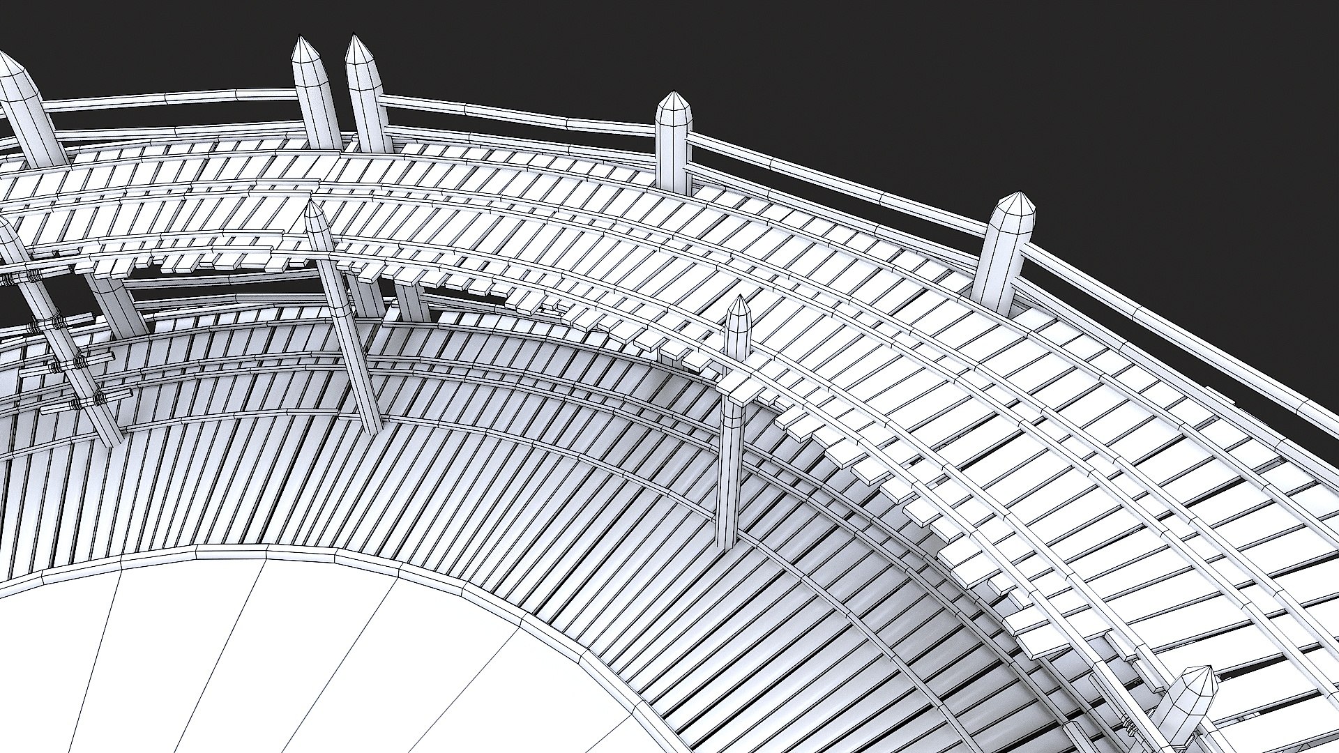Medieval Wooden Circular Platform Arena 3D Model - TurboSquid 2360330