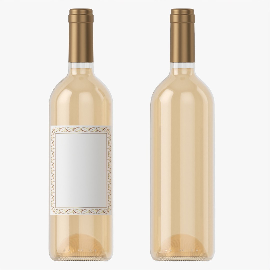 3D Wine Bottle Mockup 01 - TurboSquid 1742096