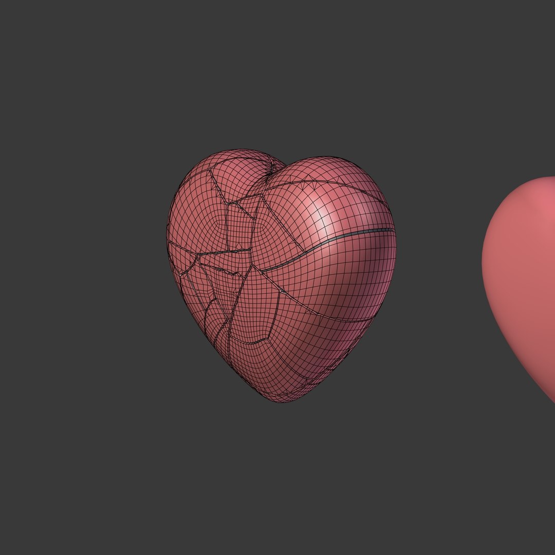 3D Broken Heart Model - TurboSquid 1291398