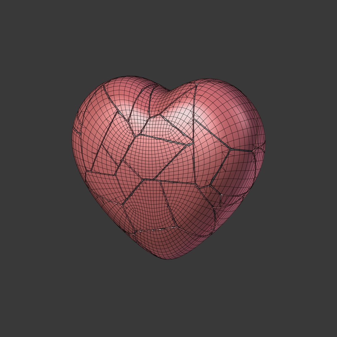 3D Broken Heart Model - TurboSquid 1291398