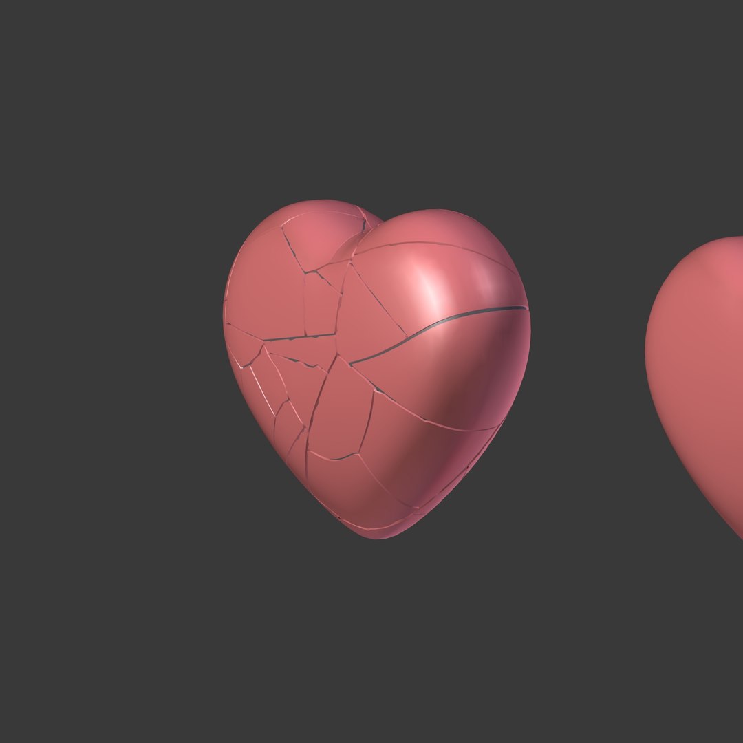 3D Broken Heart Model - TurboSquid 1291398