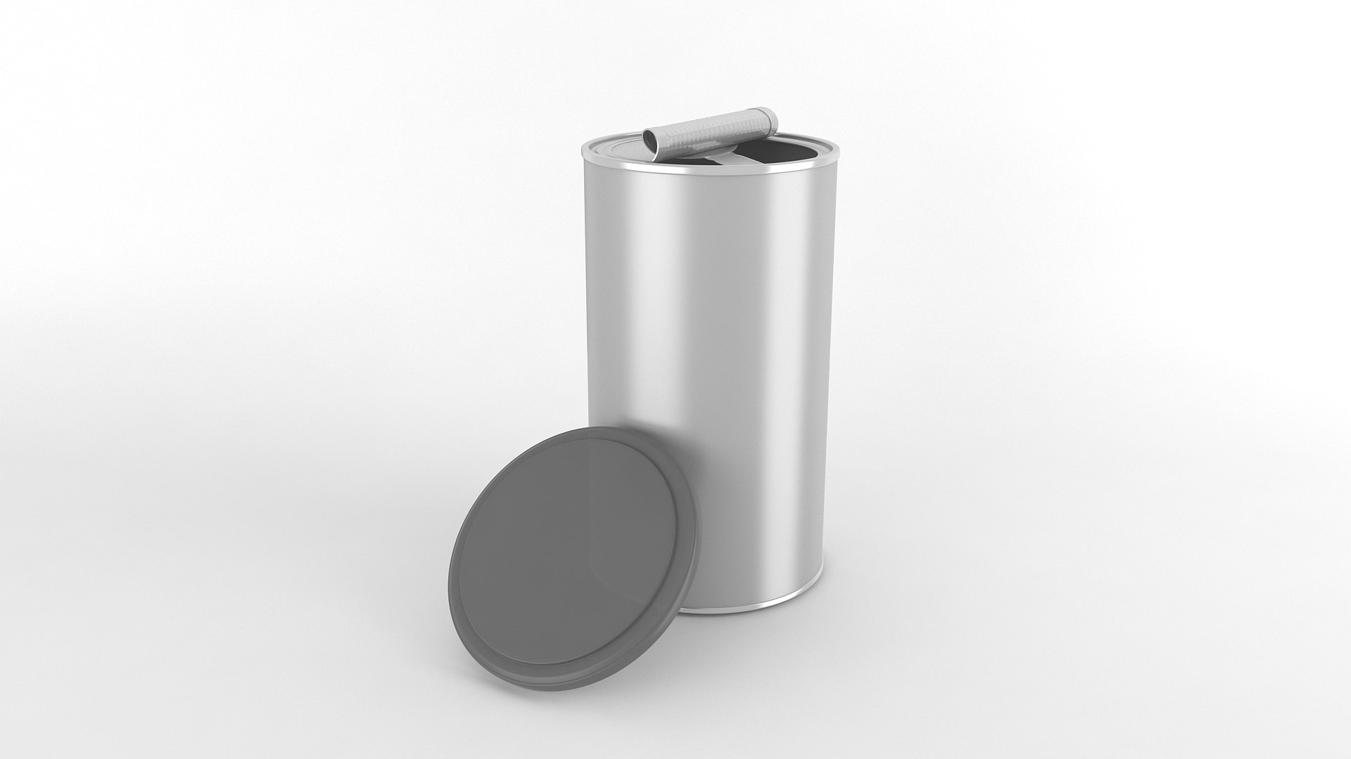3D Tin Can With Lid - TurboSquid 1824958