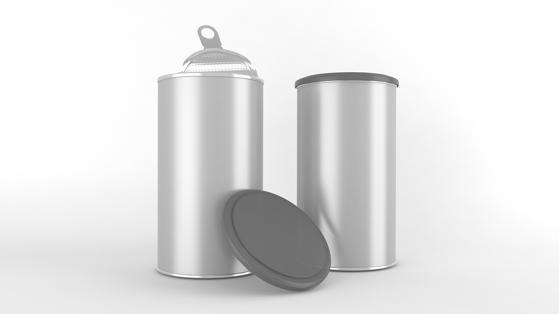 3D Tin Can With Lid - TurboSquid 1824958