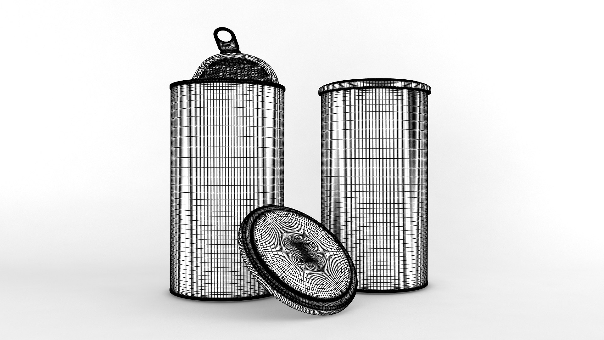 3D Tin Can With Lid - TurboSquid 1824958