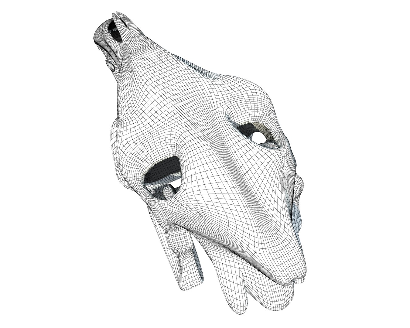 Donkey Skull Skeleton 3ds