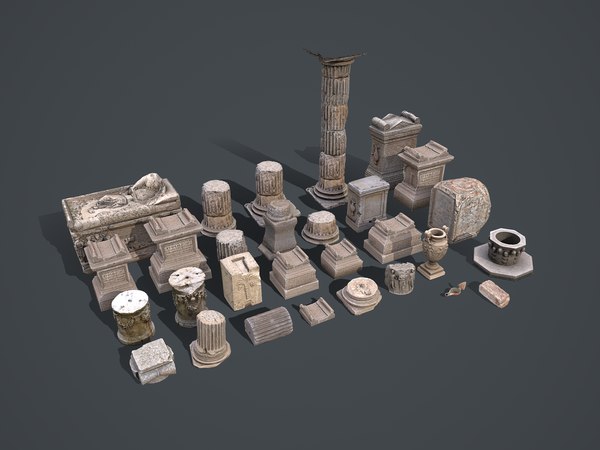 modelo 3d Roman Greek Objects Big Pack - TurboSquid 2060548