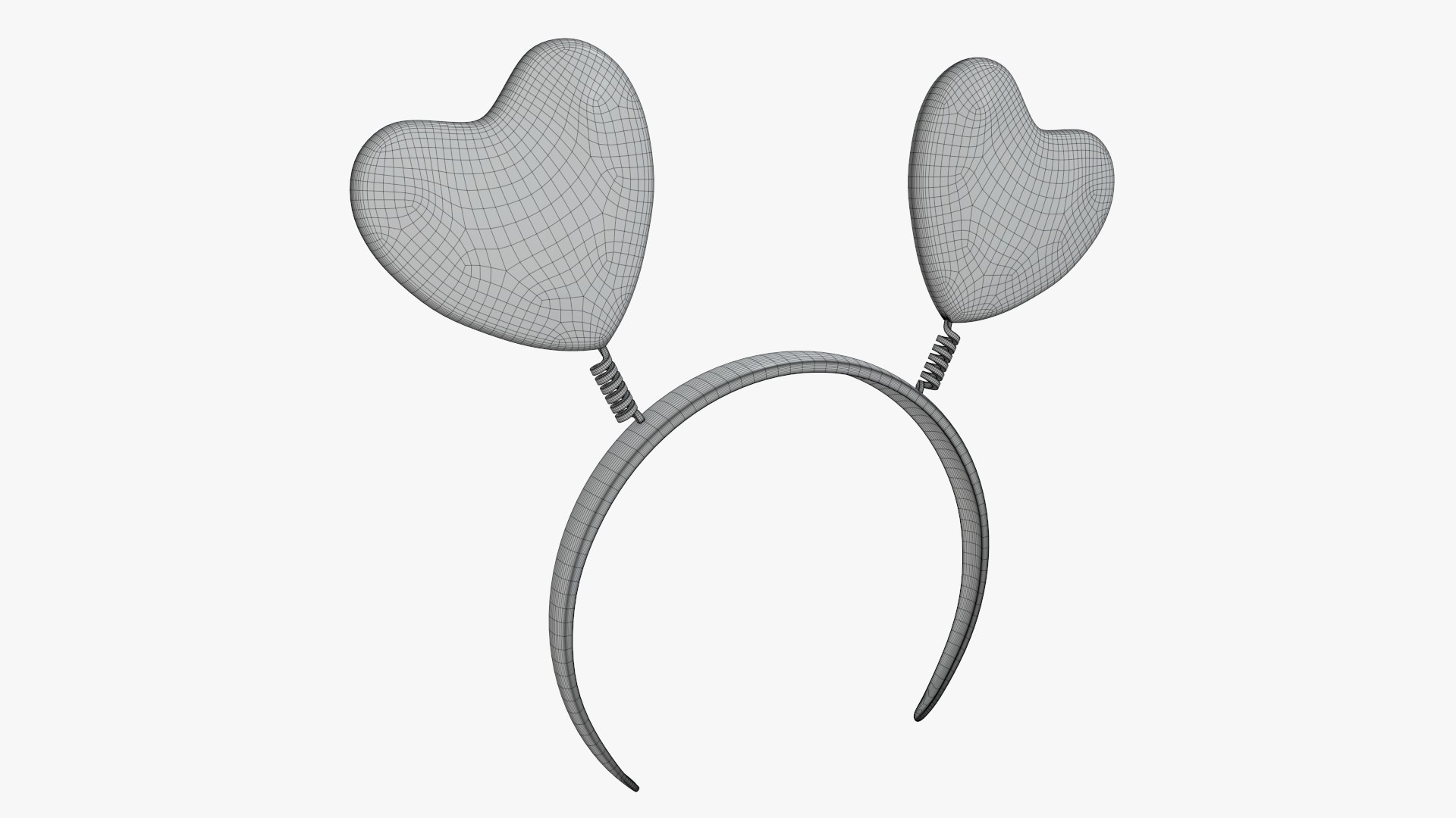 Headband Hearts Head Model - TurboSquid 1520217