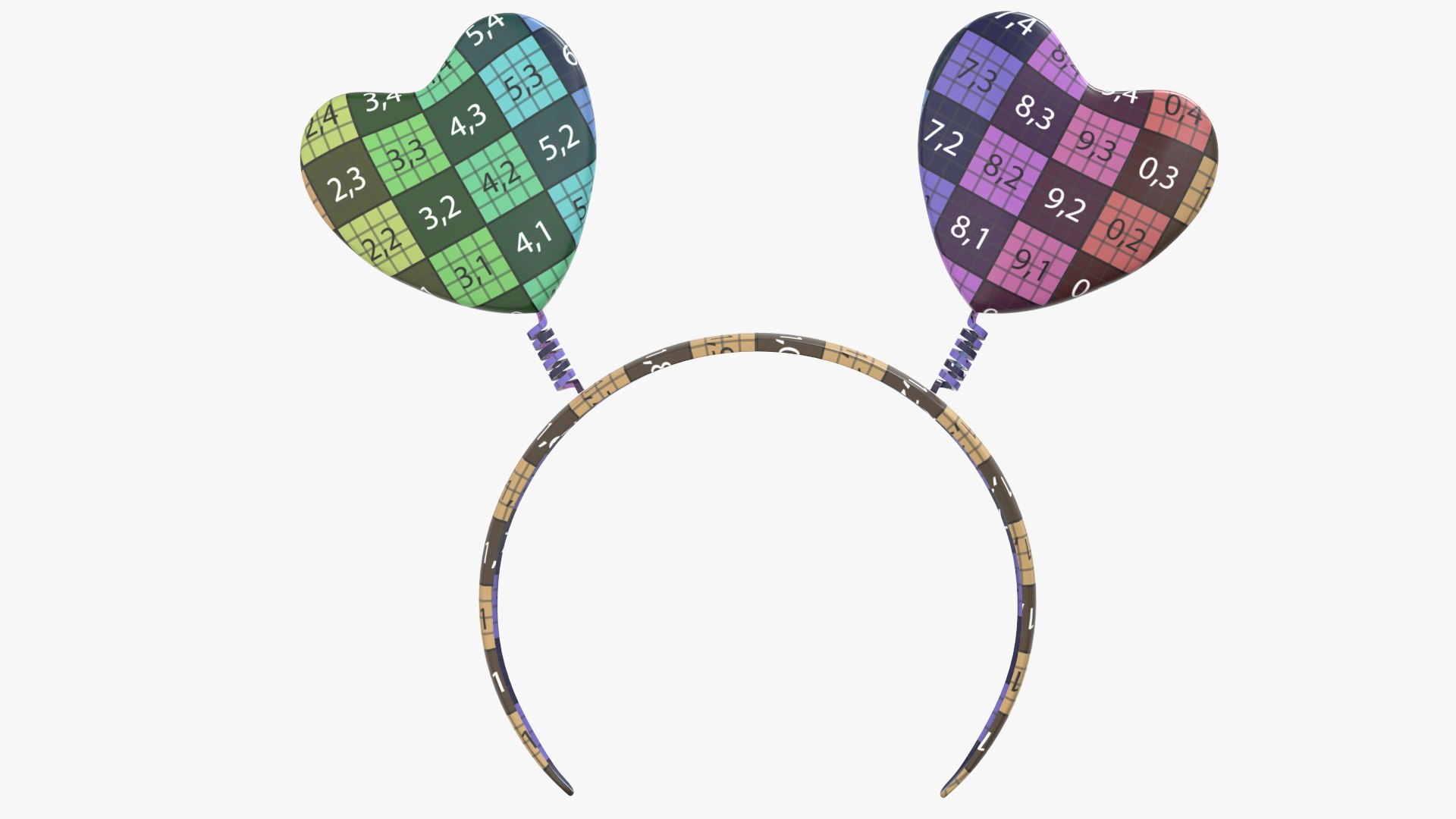 Headband Hearts Head Model - TurboSquid 1520217
