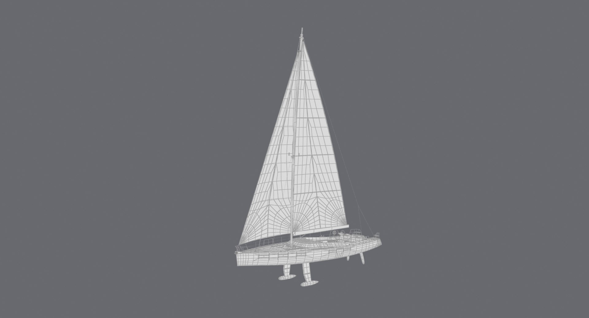 Nautical Sailboat 3d Model