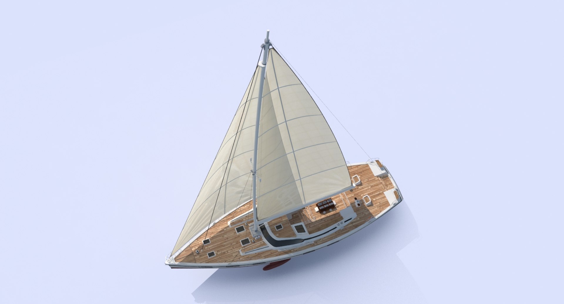 Nautical Sailboat 3d Model