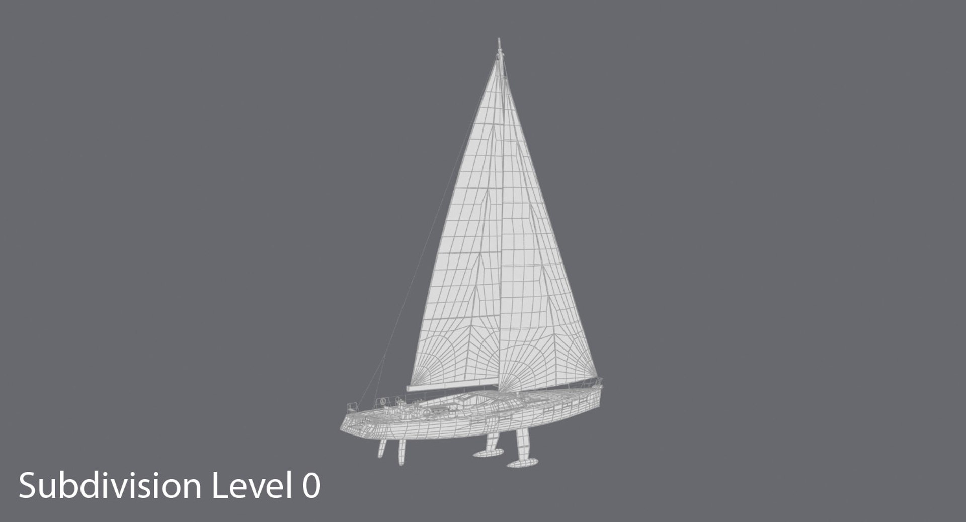 Nautical Sailboat 3d Model
