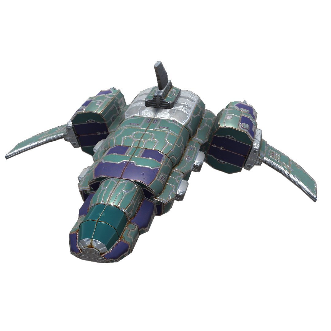 Spaceships space bomber 3D model - TurboSquid 1441374