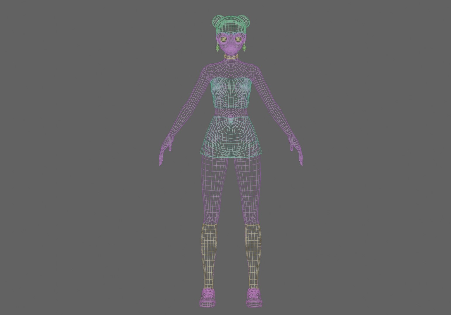 3D Model Cool Cute Girl V24571 - TurboSquid 2269213