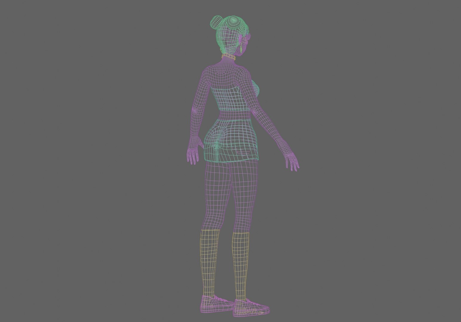 3D Model Cool Cute Girl V24571 - TurboSquid 2269213