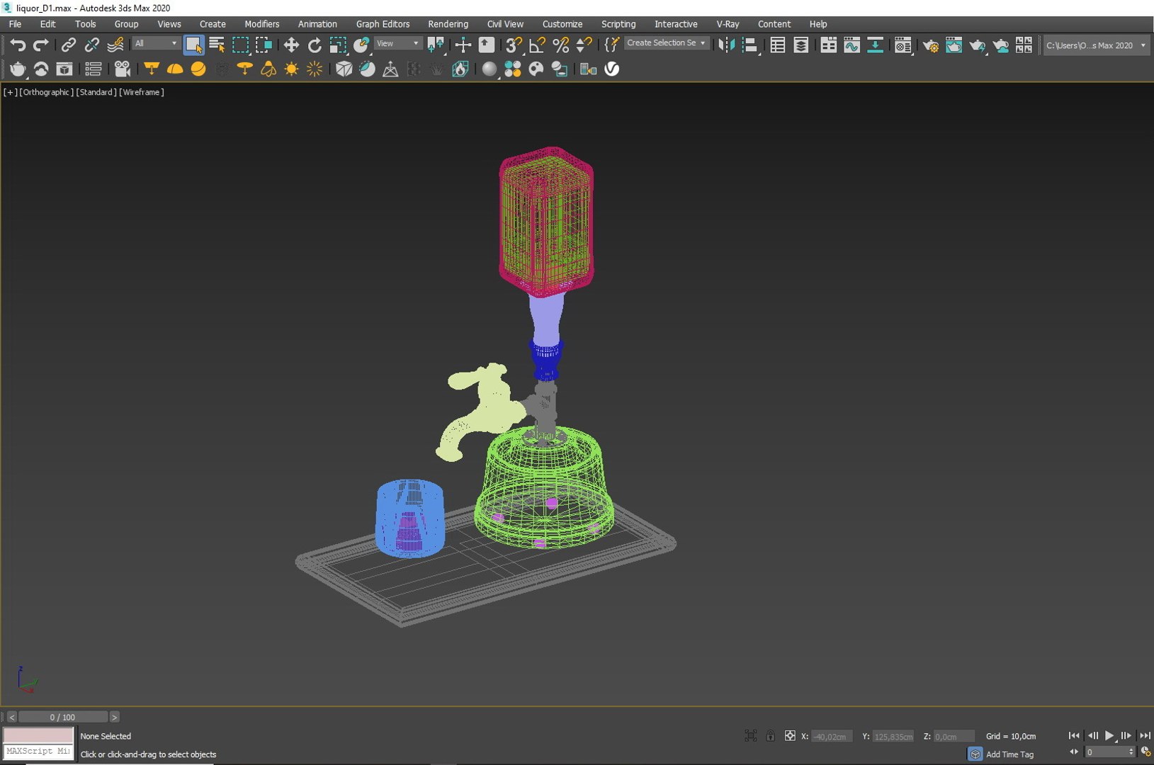 Liquor Dispenser LD01 Model - TurboSquid 2517790